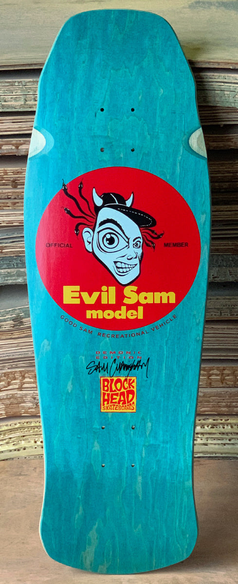 Sam Cunningham “EVIL” rider - 1988 shape and concave - SOLD OUT ...